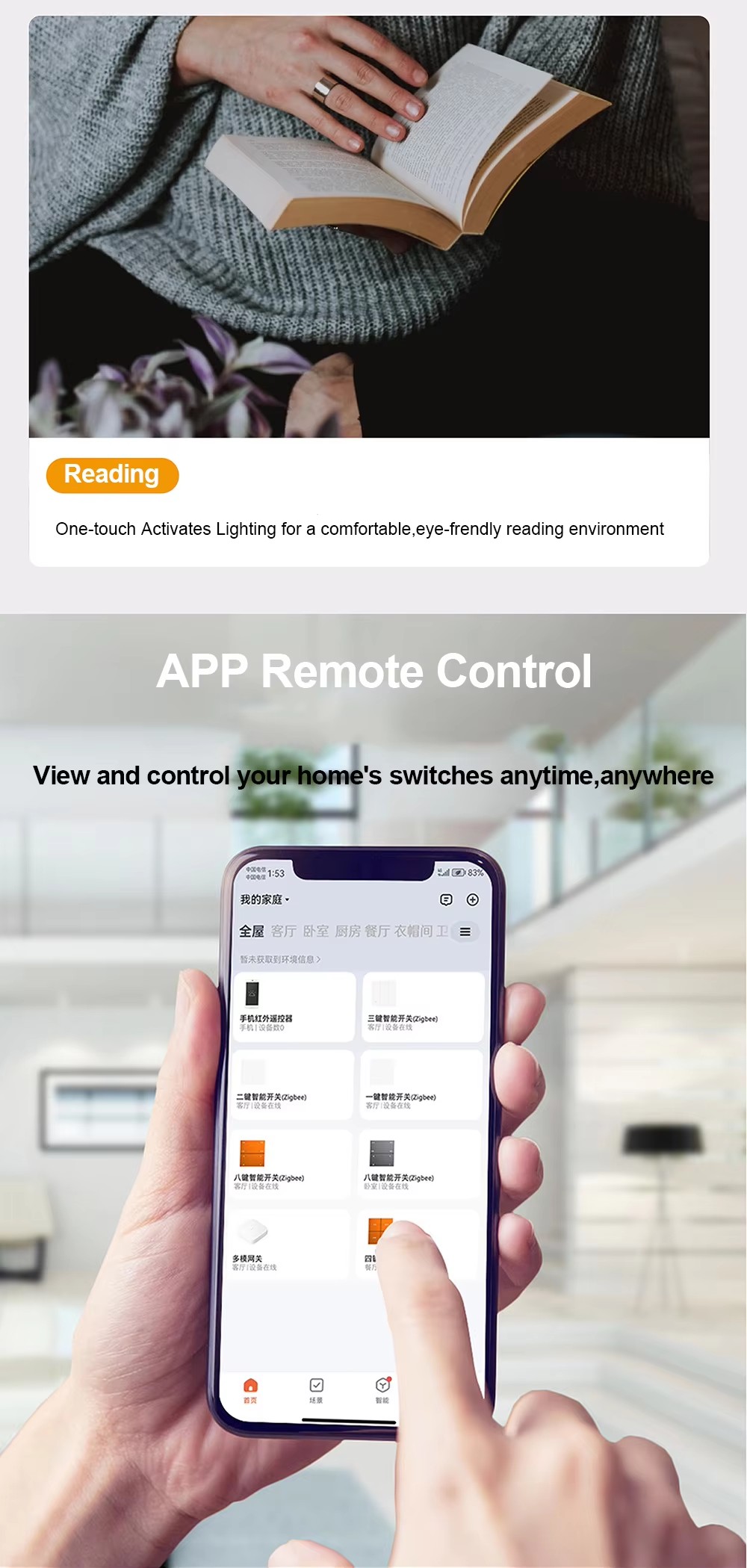 Avant Guard Smart Switch with Neutral (4-Group 4-Scenes) - BLE Mesh ...